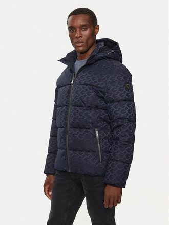 Guess Daunenjacke M4BL42 WG9L2 Dunkelblau Regular Fit