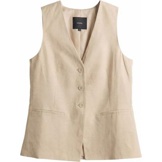 someday Noronja Vest - - Jackets - Damen - Braun - XS