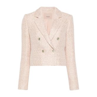 Twinset Damen, Jacken, Rosa, SGr&ouml;&szlig;e