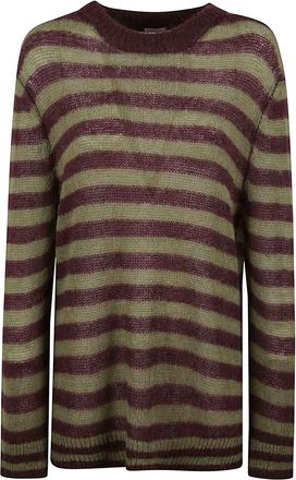 Massimo Alba Pull Col Rond - Multicolore