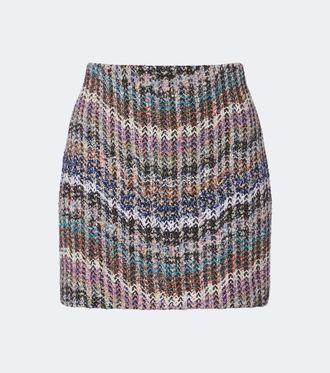 Missoni Minirock aus Lam&eacute;-Strick