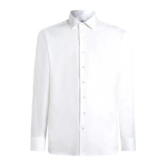 Etro Chemise boutonn&eacute;e &agrave; manches longues imprim&eacute; cachemire - Homme - Chemises - Blanc - Taille: 2XL