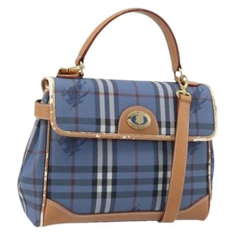 Burberry Sac &agrave; main vintage Pre-owned - Femme - Pre-owned - Bleu - Taille: ONE Size
