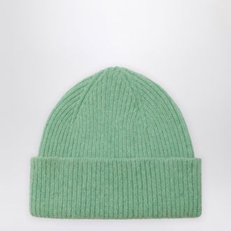 Le Bonnet Beanie aus Wolle und Caregora in Jade