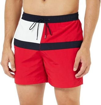Tommy Hilfiger Short de Bain Homme Medium Drawstring Mi-Long, Rouge (Primary Red), XXL