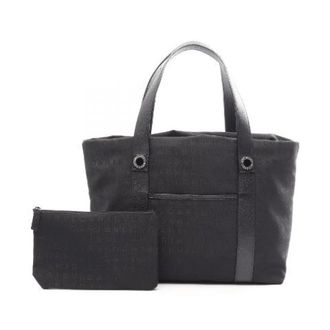 Bulgari Pre-owned Logomania Canvas Leather Tote Bag - - Pre-owned - Damen - Schwarzk - ONE SIZE