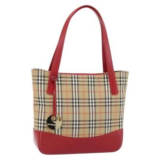 Burberry Sac cabas vintage Pre-owned en toile - Femme - Pre-owned - Beige - Taille: ONE Size