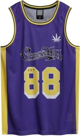 Amplified Maillot de basketball en maille - Hommes, Femmes, Unisexe, Sans manches, Imprim&eacute; des deux c&ocirc;t&eacute;s, Respirant, &Eacute;t&eacute;, Festival, Merchandising de groupe, T-