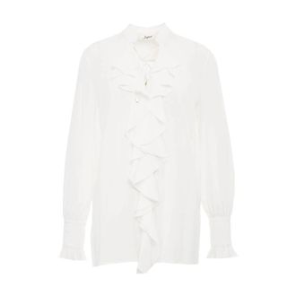Seafarer Milly R&uuml;schenbluse - - Blouses & Shirts - Damen - Wei&szlig; - L