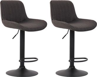 Clp D&eacute;finir 2 selles Structure noire en tissu rond en tissu diff&eacute;rentes couleurs colore : gris fonc&eacute;