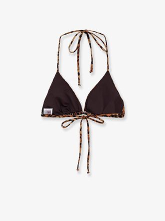 MC2 Saint Barth Womens Bikini Top Leah Nylon Multicolour Polyamide Swimwear Sea Clothing