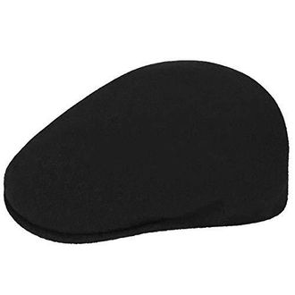 Kangol Casquette Original 504 Black Gold Casquette Laine Casquette pour Homme (L (58-59 cm) - Noir)