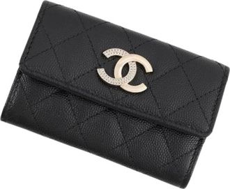 Chanel Porte-cartes professionnel Pre-owned - Femme - Pre-owned - Noir - Taille: ONE Size