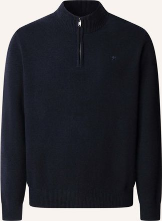 Hackett Pullover Lambswool Hzip blau