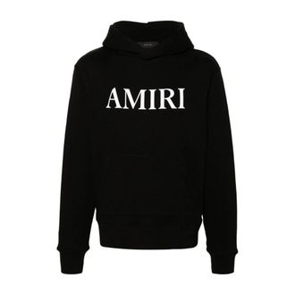 Amiri Schwarzer Baumwoll-Logo-Sweatshirt-Hoodie - - Sweatshirts & Hoodies - Herren - Schwarzk - M