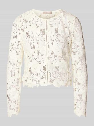 Christian Berg Cocktail Regular Fit Jacke aus floraler Spitze