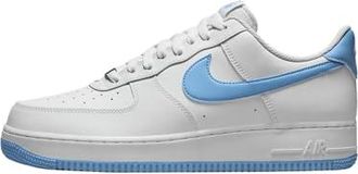 Nike Nike Air Force 1 07, Chaussures Homme, Blanc, FQ4296-100, Blanc bleu clair, 40.5 EU