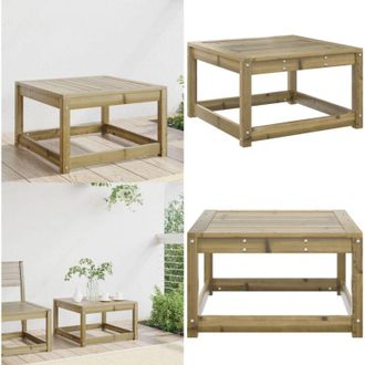 vidaXL Gartenhocker Kiefernholz Imprägniert - Gartentisch - Gartenstuhl - Gartenmöbeln - Outdoor Möbel - Holzmöbel - Home & Living