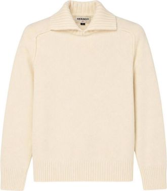 Sebago Pull Col Roul&eacute; - Blanc