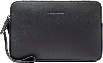 Piquadro Homme, Sacs, Noir, Taille: ONE Size Pochette en cuir