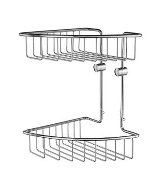 Smedbo Smedbo Eck Seifenkorb Haus doppelt, verchromt, Silber