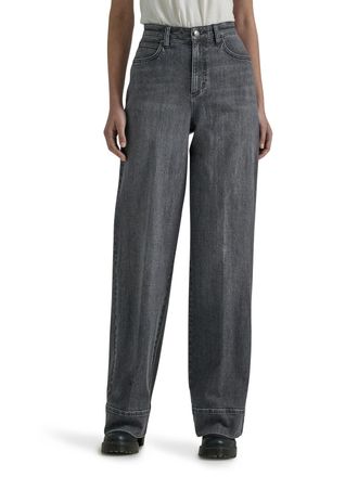 Lee Damen Legendäre High Rise Hose Jeans, Blurred Darks, 38 Lang