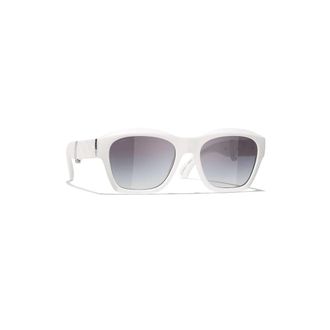 Chanel unisex, Accessoires, Blanc, Taille: 54 MM 6055B Sole Lunettes de soleil
