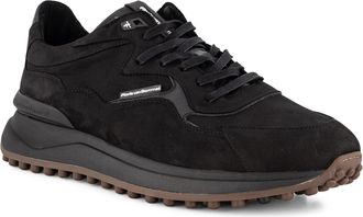 Floris Van Bommel Herren Sneaker schwarz Velours