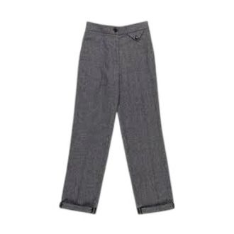 Nenette Femme, Pantalons, Gris, Taille: 38 FR Wide Pantalons