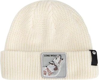 Goorin Brothers Femme, Accessoires, Blanc, Taille: ONE Size The Lone Wolf Beanie