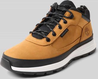 Timberland Boots aus Leder-Mix mit Label-Details