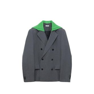Loewe Veste droite crois&eacute;e en laine