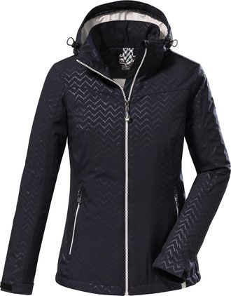 Killtec Damen Softshelljacke mit abzippbarer Kapuze KOS 176 WMN SFTSHLL JCKT, dunkelnavy, 40, 38390-000