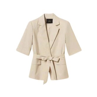 Twinset Damen, Jacken, Beige, SGr&ouml;&szlig;e