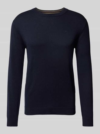 Tom Tailor Regular Fit Strickpullover aus reiner Baumwolle mit Rundhalsausschnitt