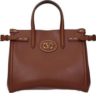 Valentino Garavani Femmes Sacs &agrave; bandouli&egrave;re Marron/Cuir Tabac