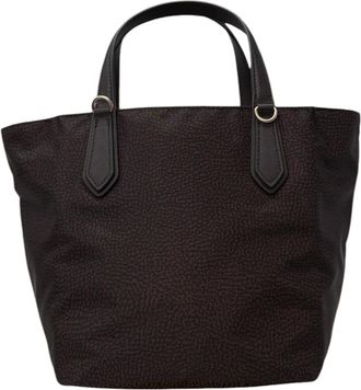 Borbonese B-Escape Borsa Shopping S - Femme - Sacs - Brun - Taille: ONE Size