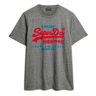 Superdry Vintage Logo Baumwoll-T-Shirt Schwarz - - Tops - Herren - Schwarzk - M