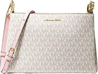 Michael Kors Borsa A Tracolla, Sac à bandoulière Femmes, Blanc, Taille Unique