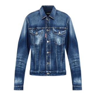 Dsquared2 Femme, Vestes, Bleu, Taille: 32 FR Veste en jean