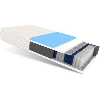 FDM Matratze 180x200 Taschenfederkern enna max 7 Zonen H2 H3 25 cm hr Schaum Polyurethanschaum jersey