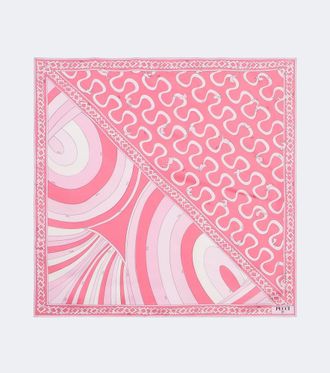 Pucci Tuch Onda und Iride aus Seiden-Twill