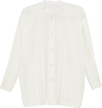 Issey Miyake Edge Shirt - - Shirts - Herren - Wei&szlig; - L
