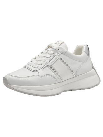 Tamaris Damen Sneaker Low Leder; White/weiß; 37 EU