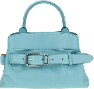 Marc Jacobs Femme, Sacs, Bleu, Taille: ONE Size Sac &agrave; main en cuir lisse