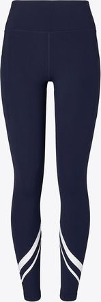 Tory Burch Chevron-Leggings mit Seitentasche
