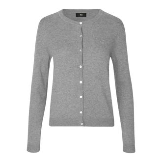 Rosemunde Cardigan Gris Doux - Style Sofia - Femme - Pulls - Gris - Taille: 40 FR