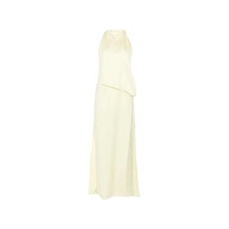 Sportmax Femme, Robes, Beige, Taille: 40 FR Robe Maxi Superpos&eacute;e Dos Nu