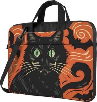 Generic Sac dHalloween pour ordinateur portable de 15,6, housse de protection antichoc pour ordinateur portable de 15,6, motif chauve-souris pour homme et fem