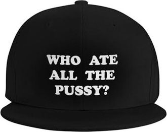 Generic Qui A Mang&eacute; Toute La Chatte Femme Homme Chapeaux Pare-Soleil Protection Solaire Snapback Chapeau Anti-UV Casquette De Baseball pour Trucker P&ecirc;che Adul